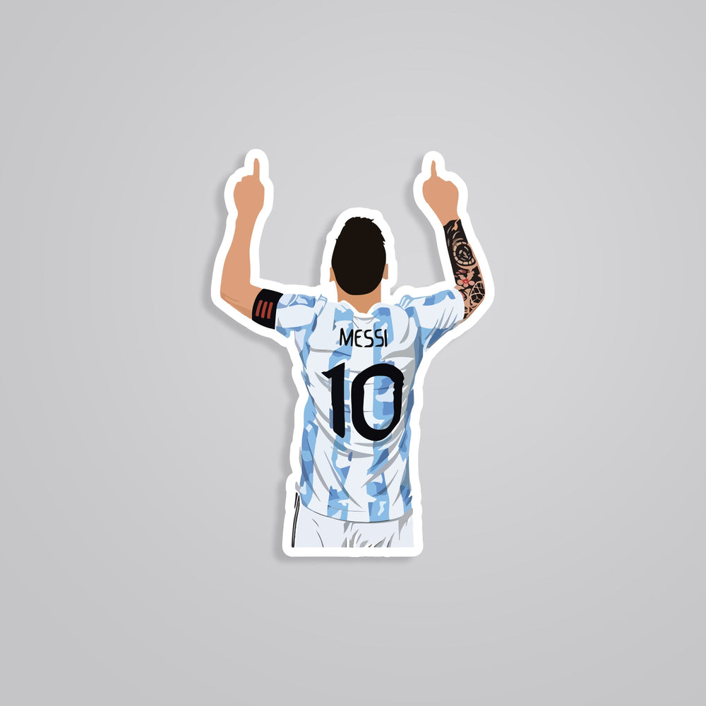 Messi Sports Sticker - Celebrate Soccer Greatness with Iconic Style
