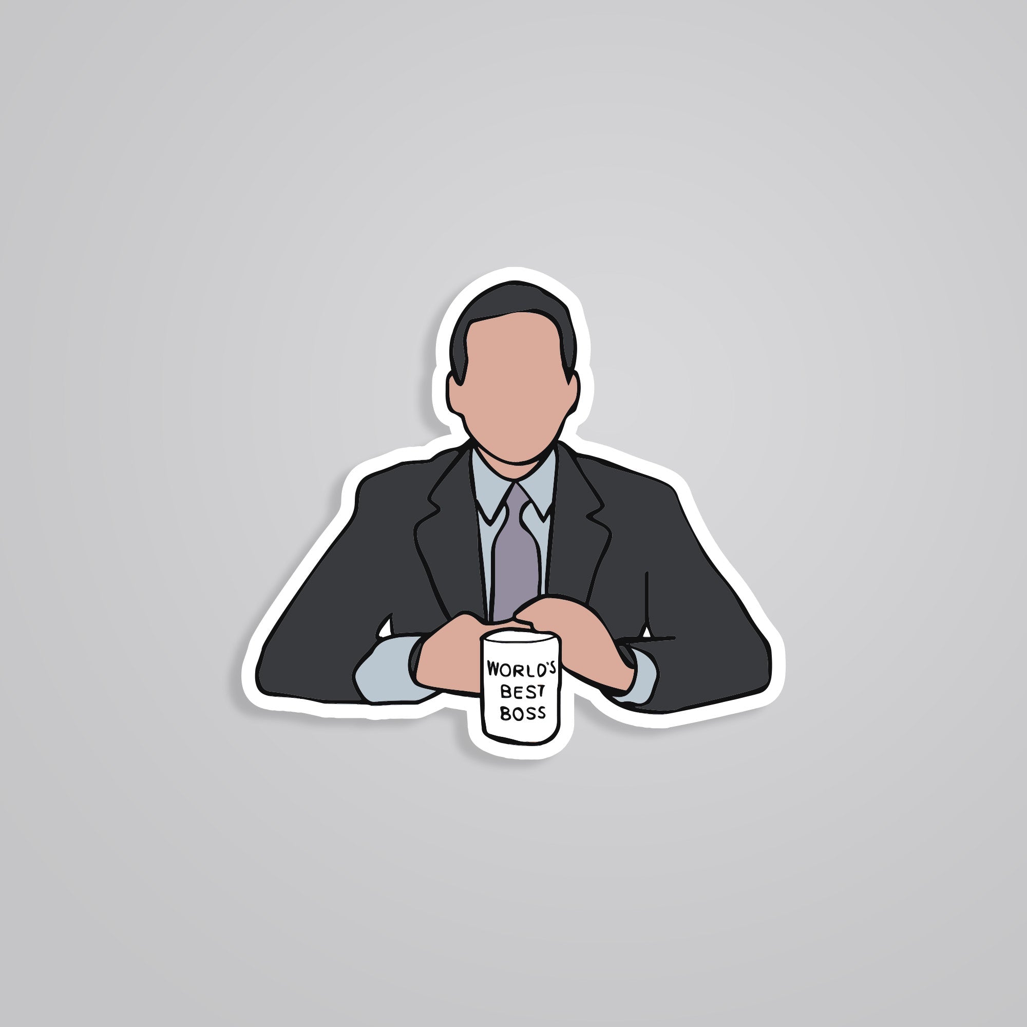 Michael Scott World's Best Boss Stickers - The Ultimate Tribute for The ...