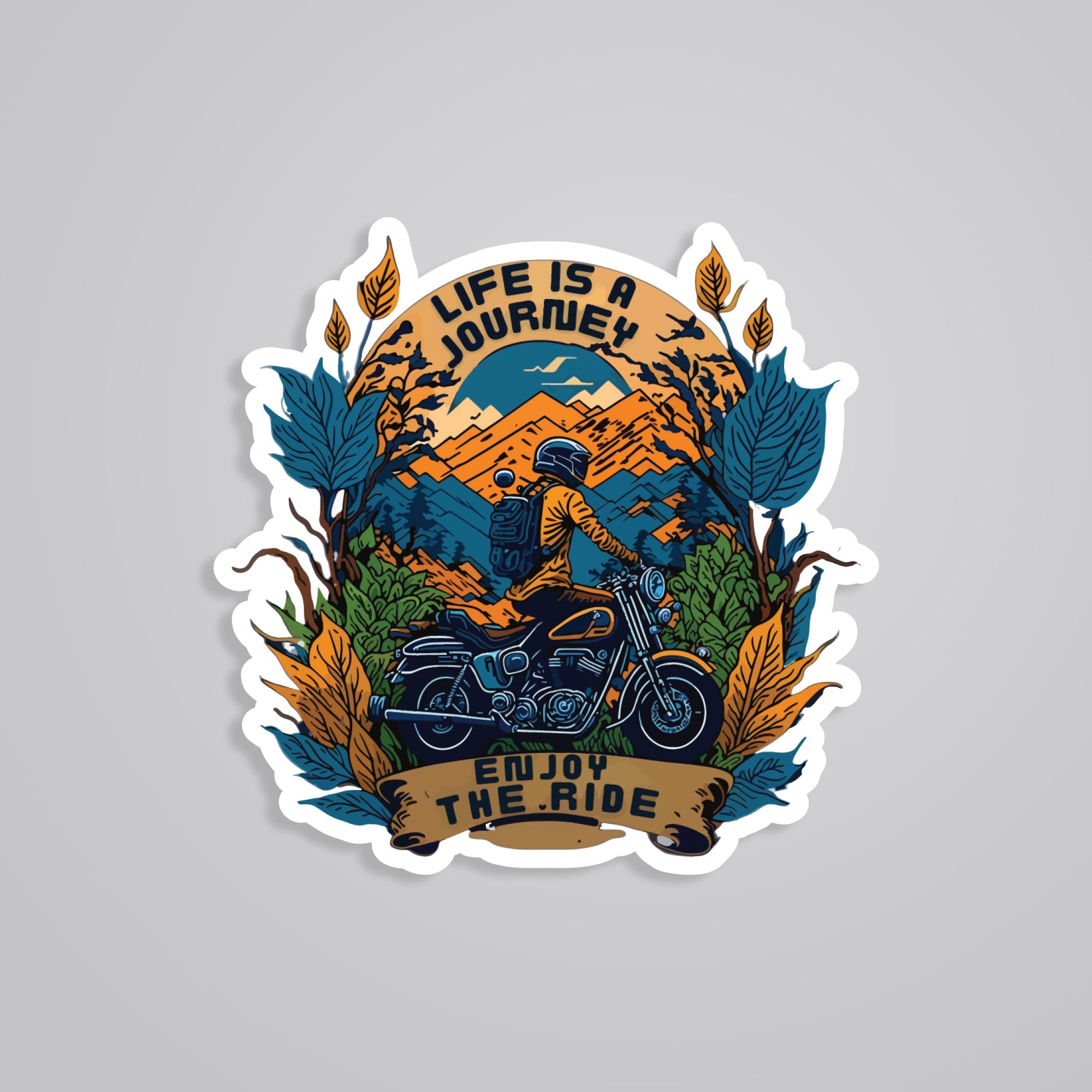 Life is a Journey Enjoy the Ride Sticker - Inspire Every Day with ...