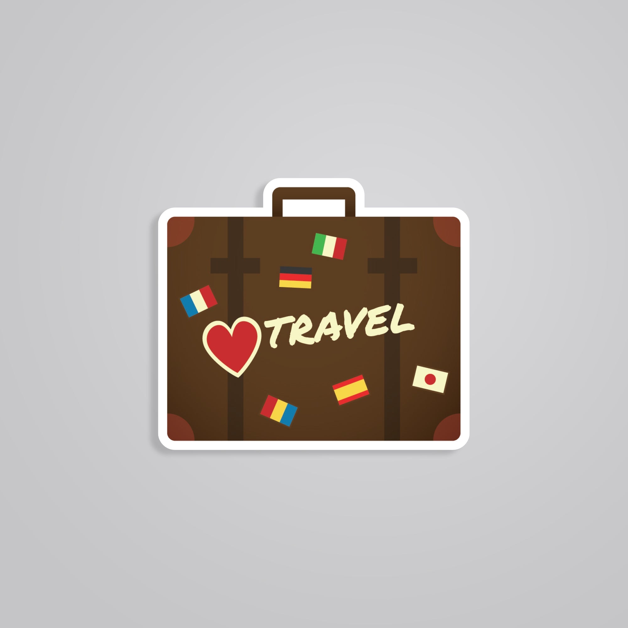 Love Travel Suitcase Sticker - Jet-Set in Style with this Adventure ...