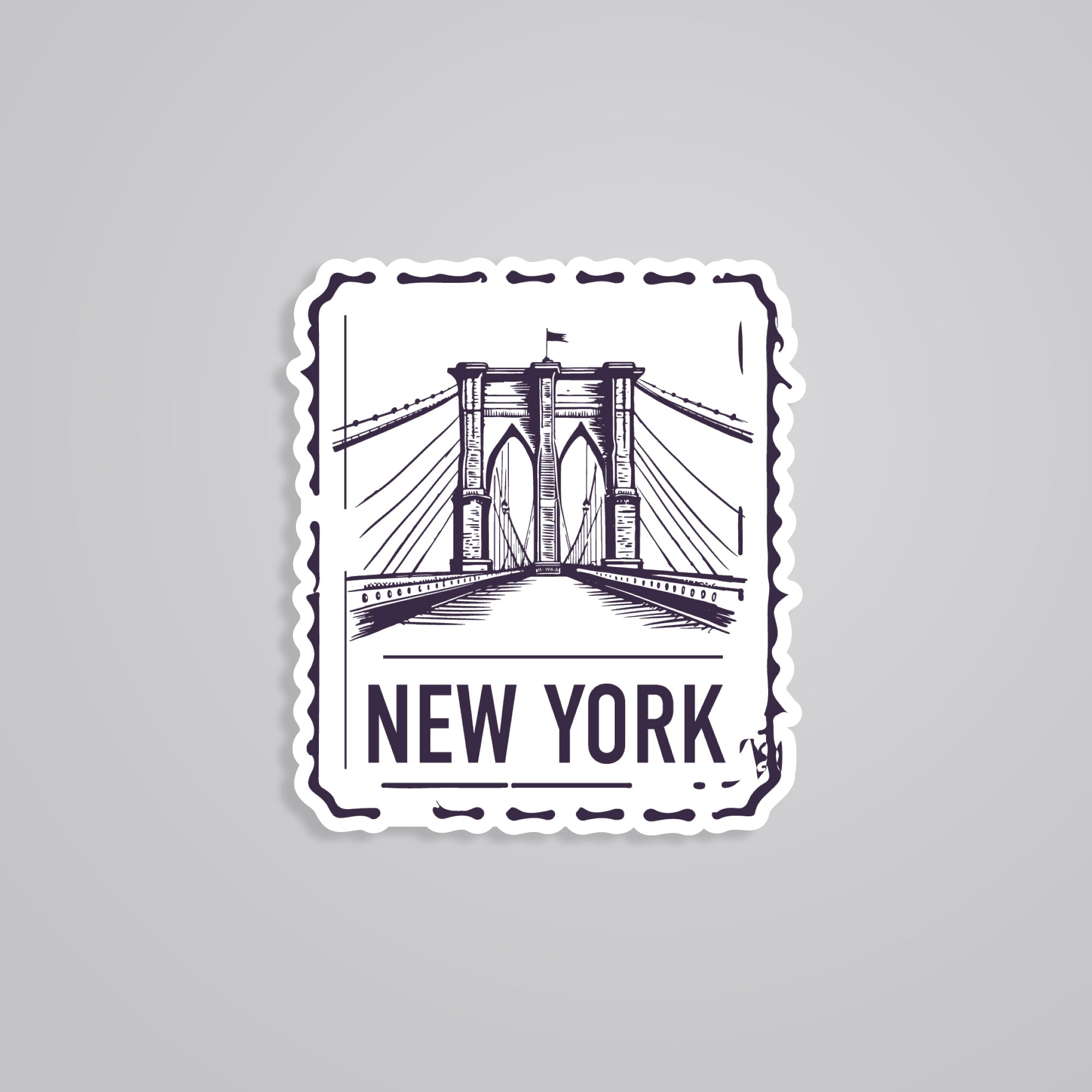 New York Post Stamp Sticker - Stamp Your Style with NYC Flair