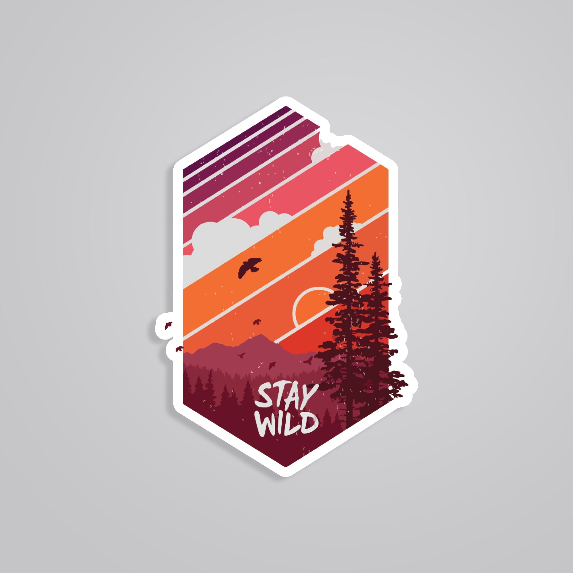 Stay Wild Sticker - Embrace Freedom and Adventure in Style