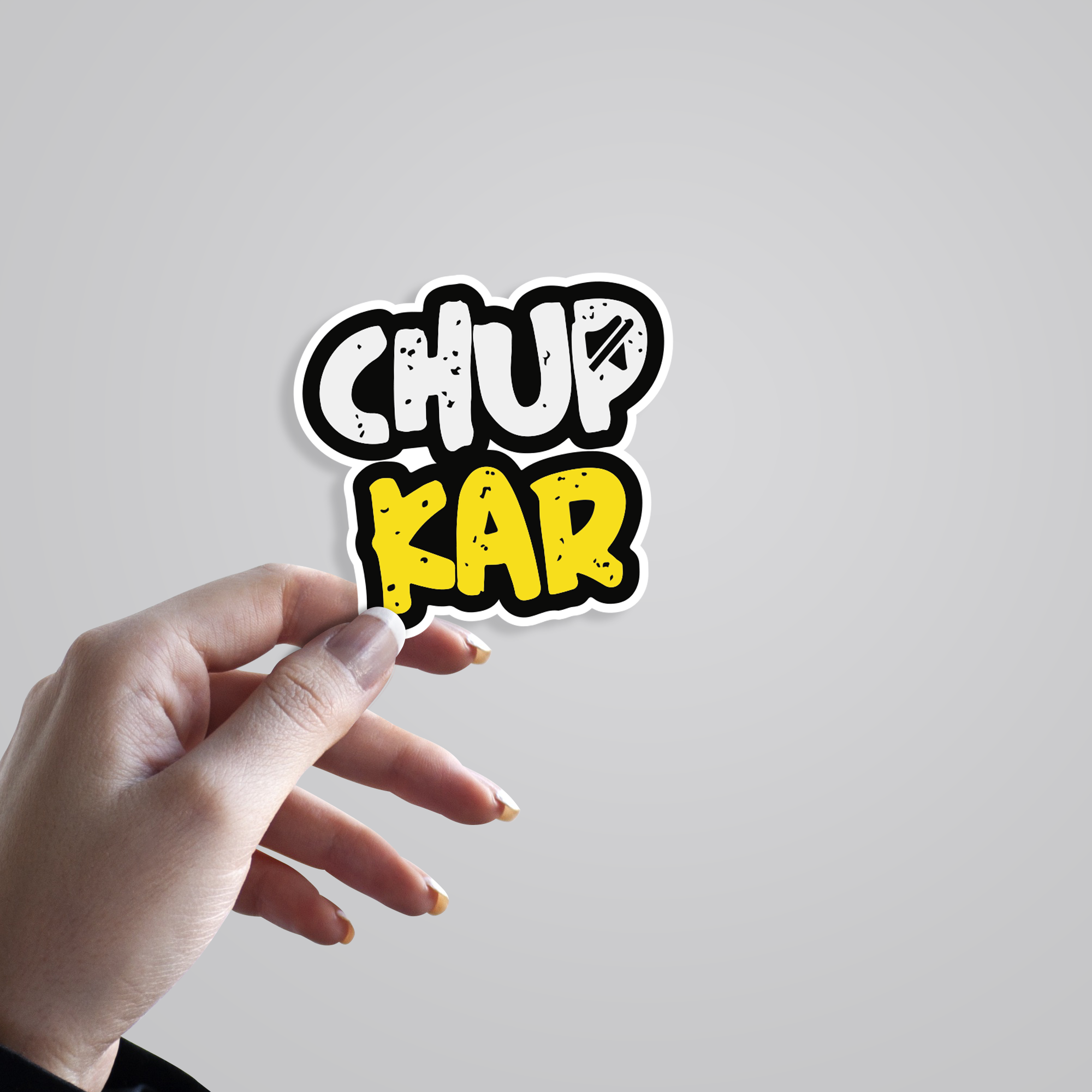 Express Yourself with 'Chup Kar' Stickers - Playful and Candid Decals ...