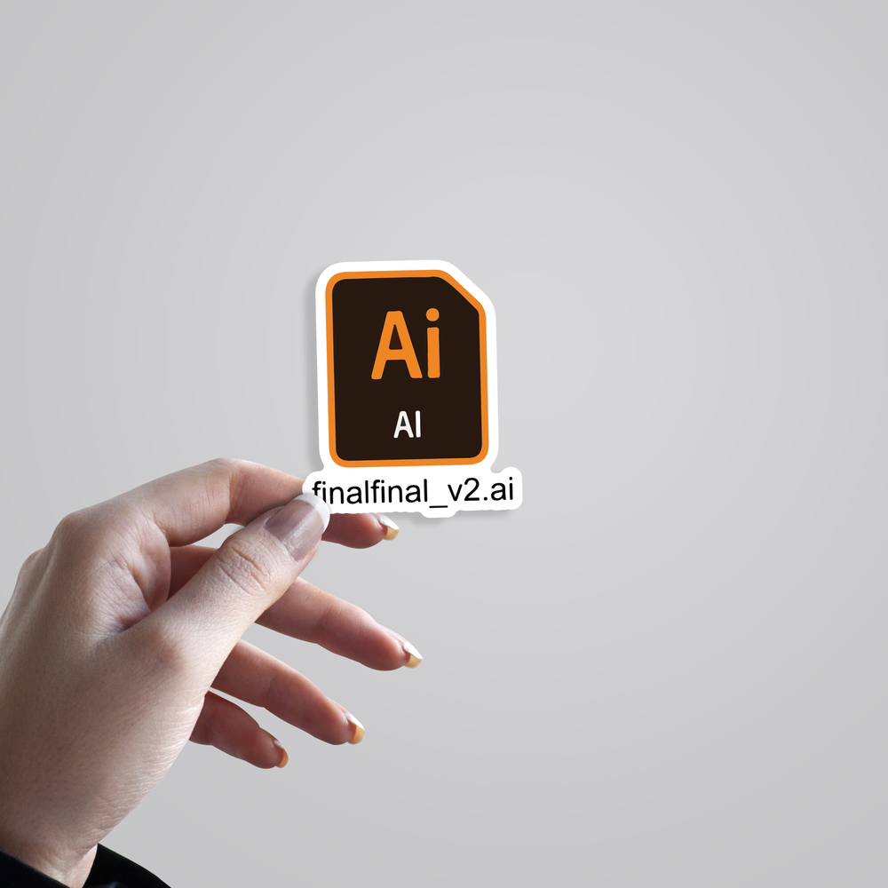 Final V2 Illustrator Doc Stickers - Add a Touch of Humor to Your Artwork