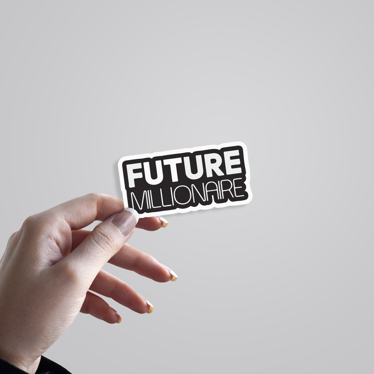 Manifest Success with 'Future Millionaire' Stickers - Inspirational and ...