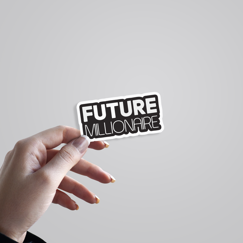 Manifest Success with 'Future Millionaire' Stickers - Inspirational and ...