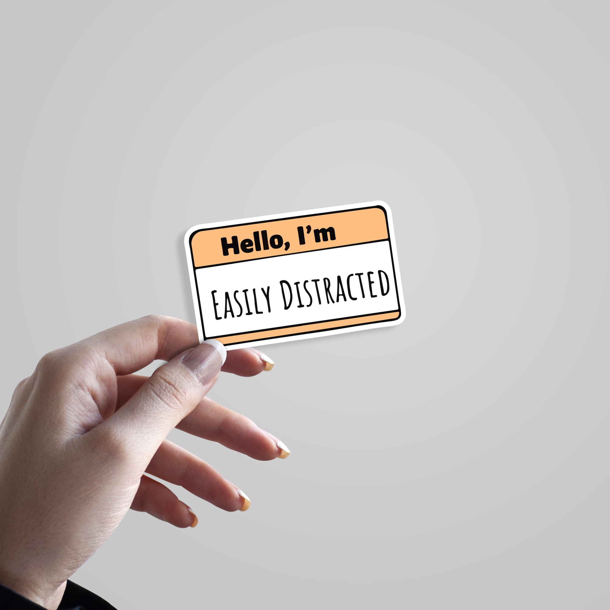 Embrace the Distraction with 'Hello, I'm Easily Distracted' Stickers ...