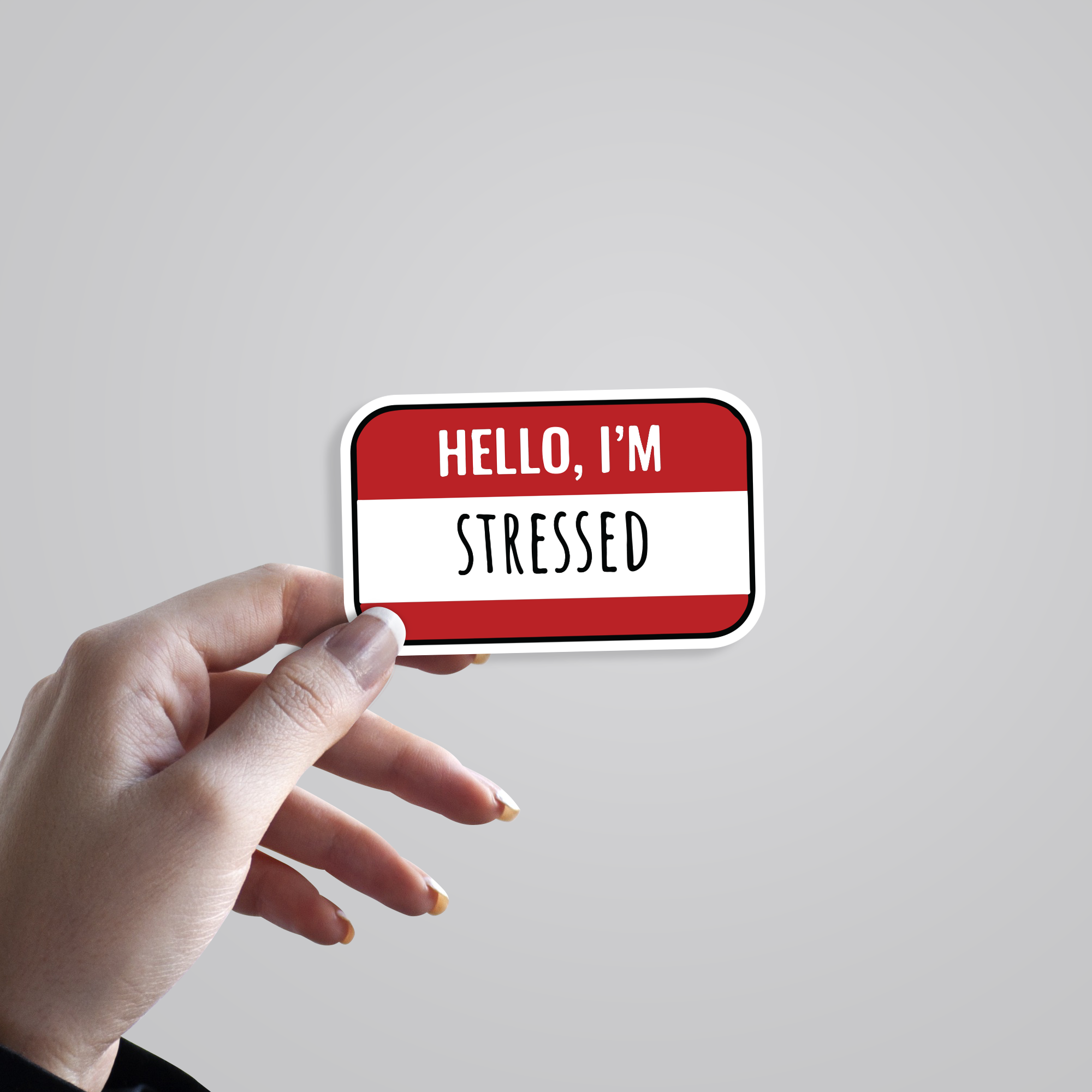 Hello, I'm Stressed Stickers | Wear Your Stress with a Smile