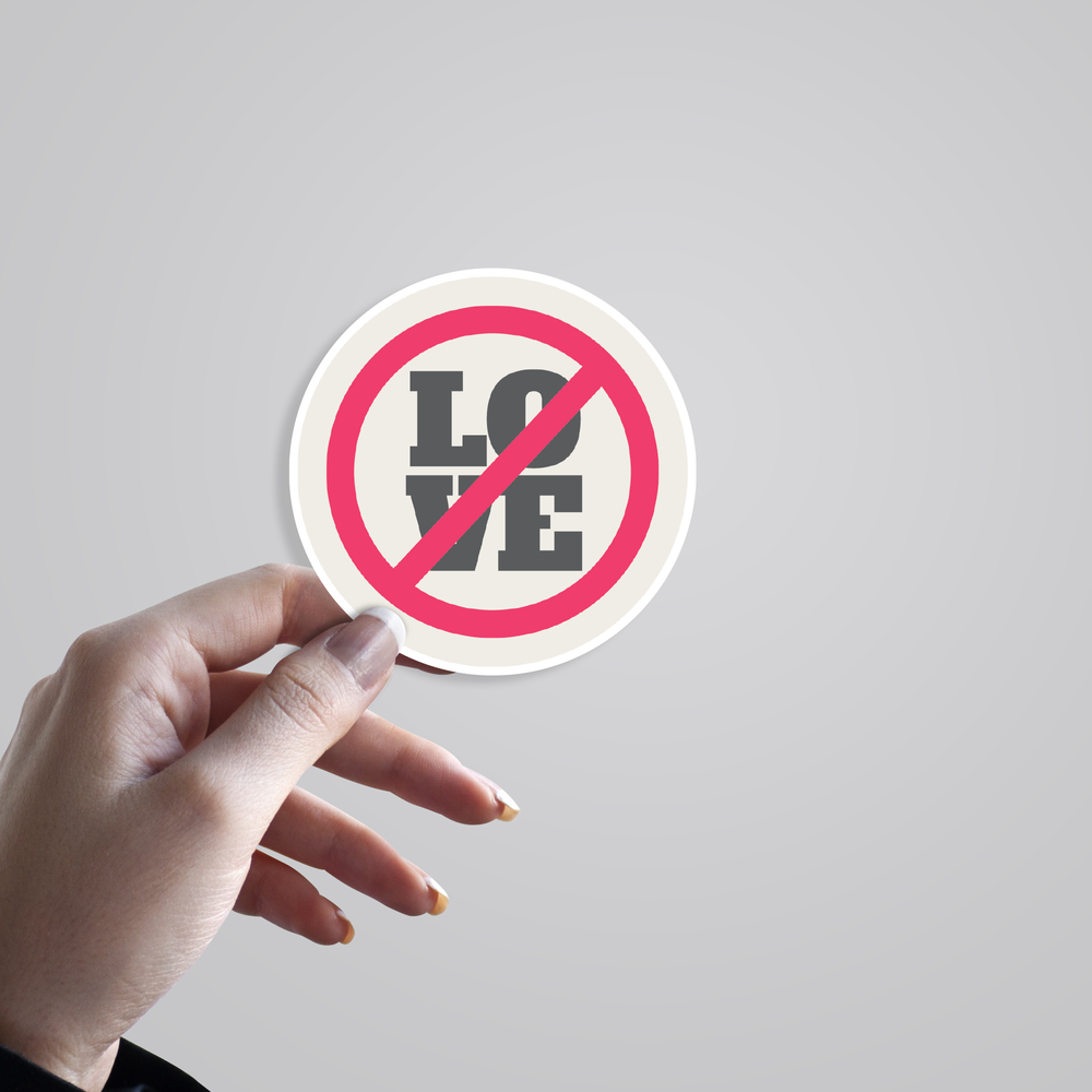 No Love Stickers: Express Your Emotions with Edgy Decals