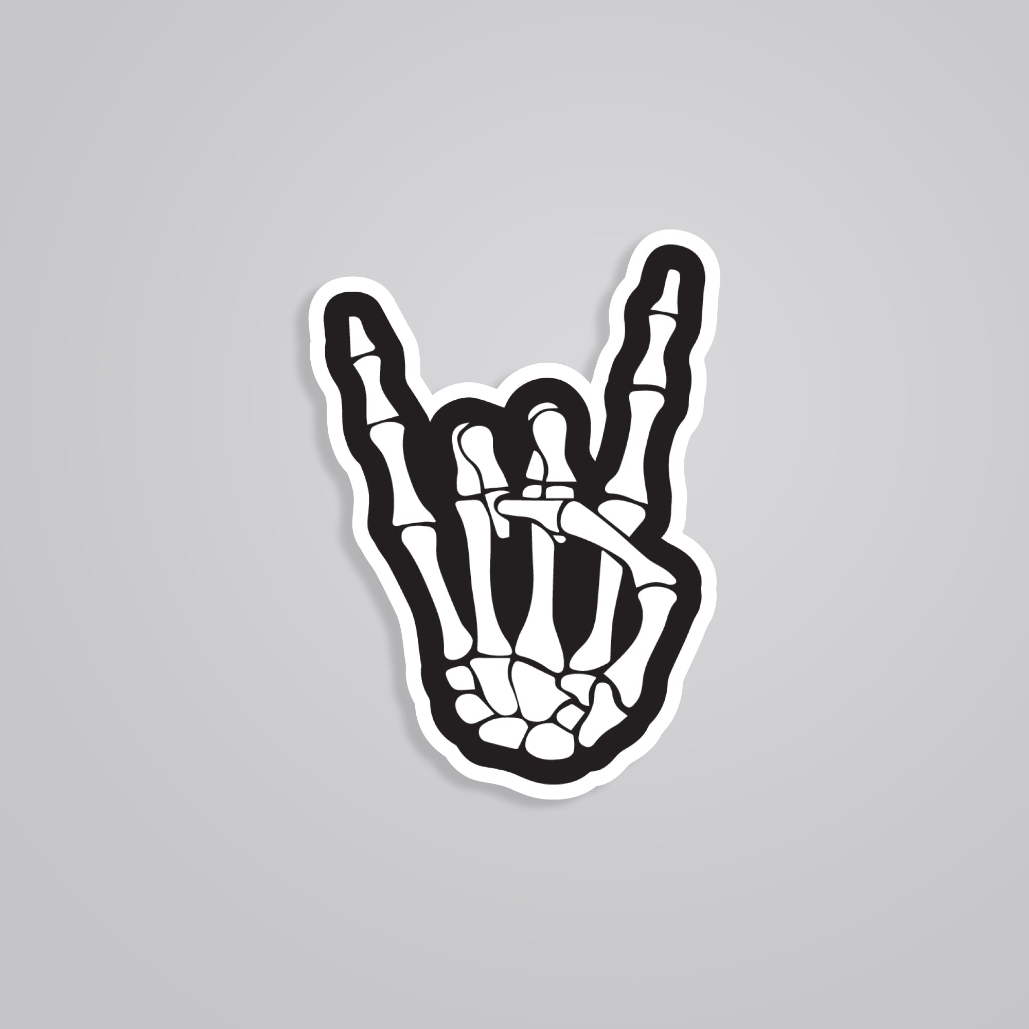 Rock Skeleton Hand Sticker - Unleash Your Inner Rebel with Style