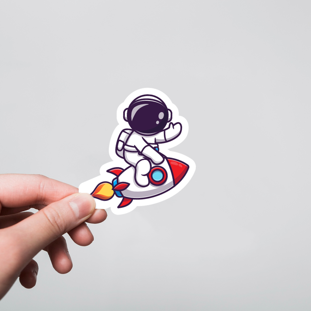 Bye Bye Astronaut Stickers - Bid Farewell with Cosmic Charm and ...