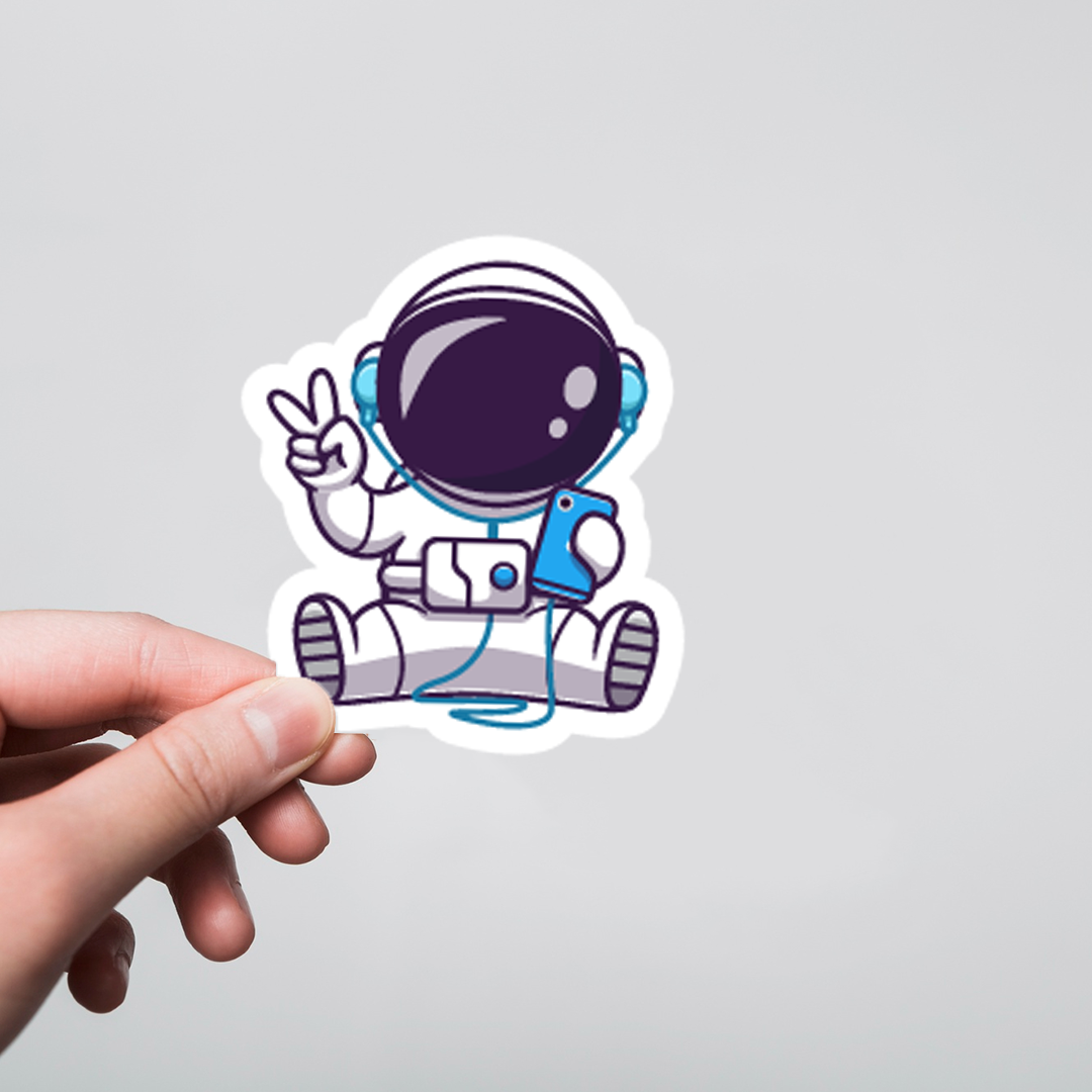 Victory Astronaut Stickers - Celebrate Triumphs with Stellar Astronaut ...