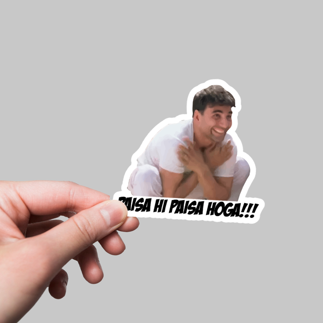 Paisa hi Paisa Hoga Stickers - Funny Movie Dialogue Stickers collection