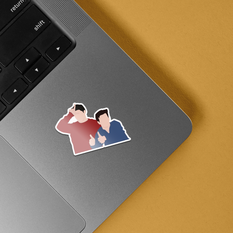 Friends Joey and Chandler Stickers - Celebrate Bromance with Iconic ...
