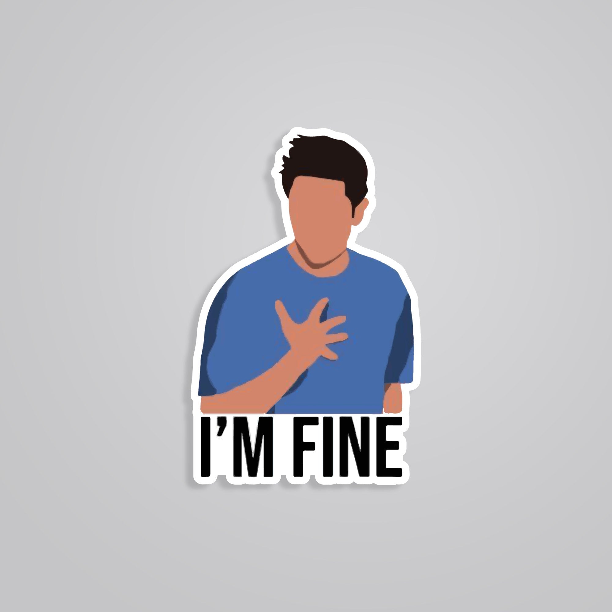 Friends Ross 'I am Fine' Stickers - Express Emotions with Iconic ...