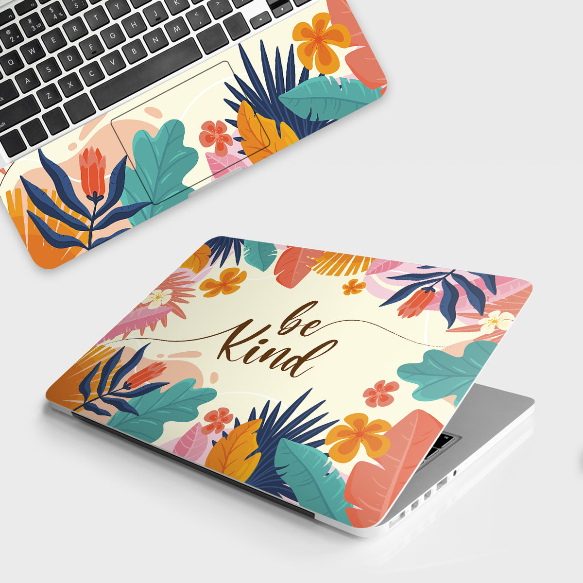 Be Kind Florals Laptop Skin - Embrace Positivity with Captivating ...