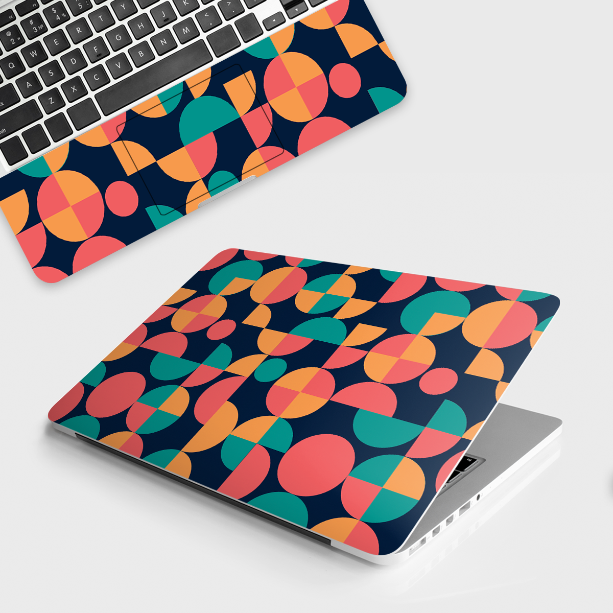 Colorful Circles Laptop Skin - Embrace Playful Elegance with ...