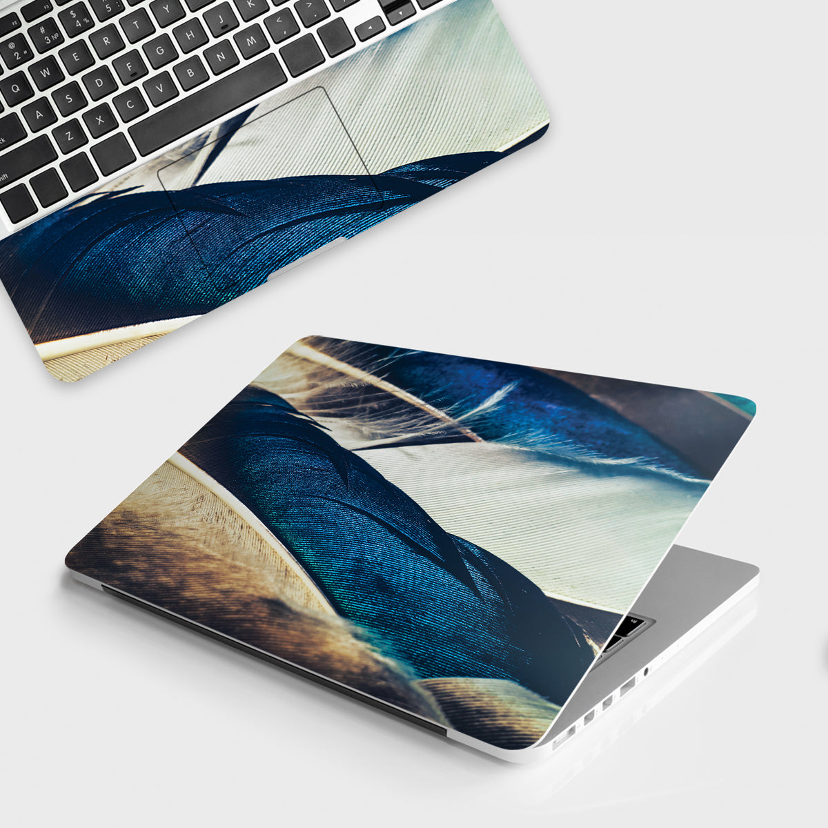 Feather Design Laptop Skin - Embrace Nature's Elegance with Captivating ...
