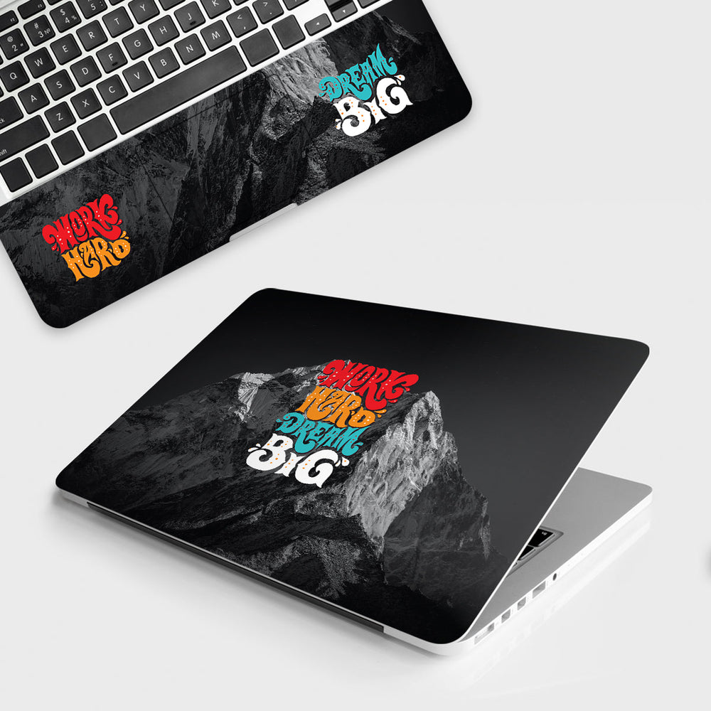 Work Hard Dream Big Laptop Skin - Stay Motivated with Inspirational ...