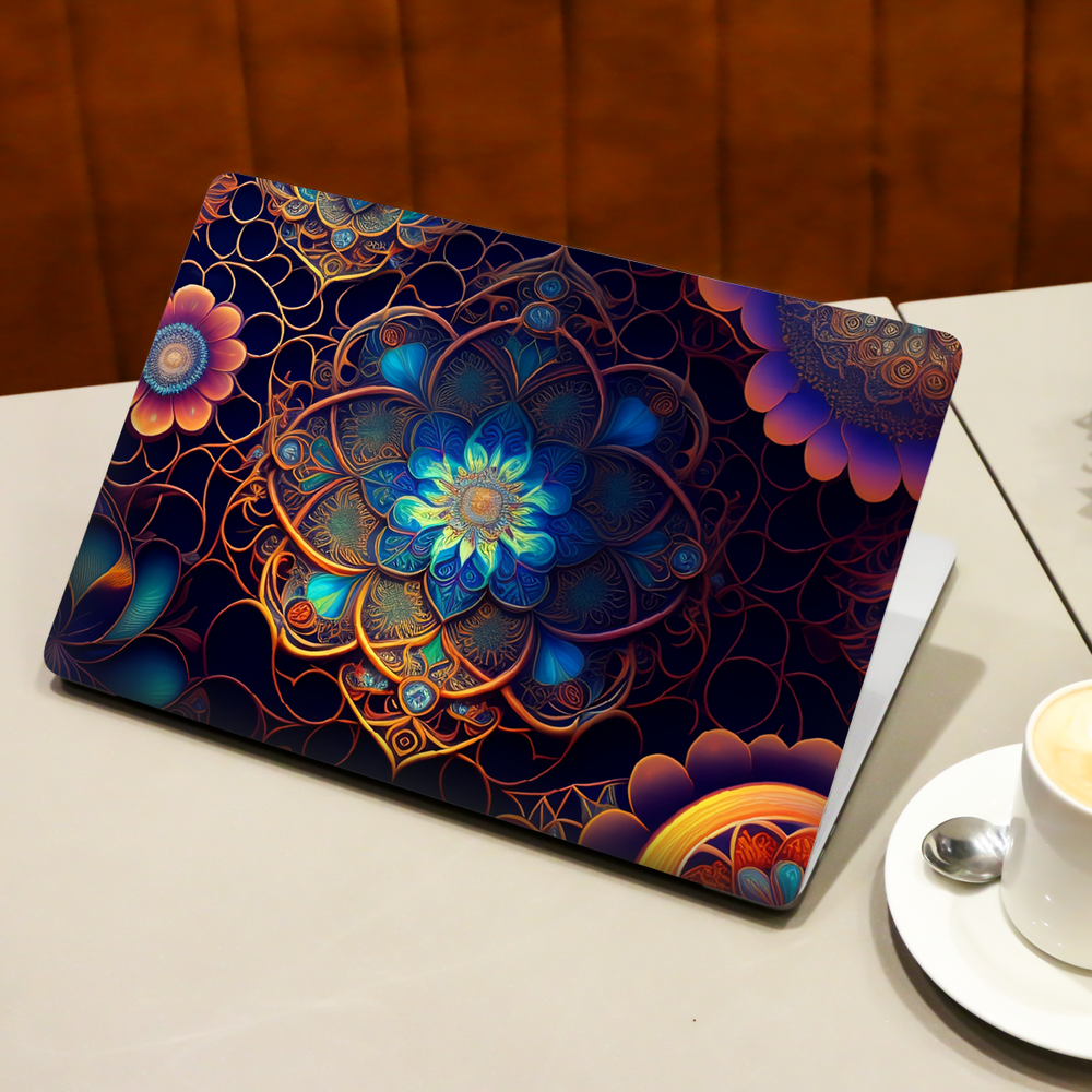 Royal Flower Laptop Skin - Embrace Regal Beauty with Captivating Flower ...